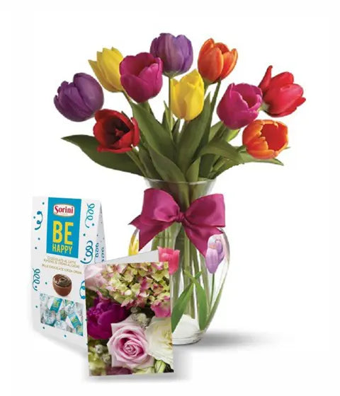 Buy a 10 Tulip Combo Bouquet Online – florist.ca